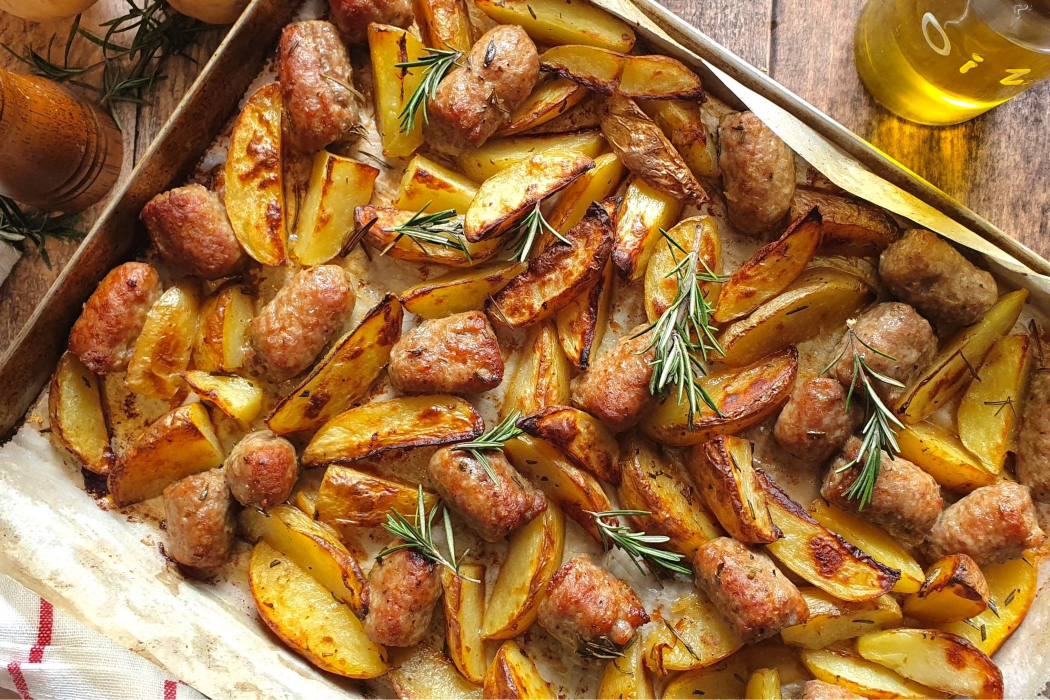 Salsiccia e patate al forno, la ricetta definitiva - MoltoFood